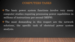 chapter-- one Introduction to Computer application in power systemn | PPT