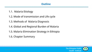 Chapter One. Overview of Malaria ppt.pptx