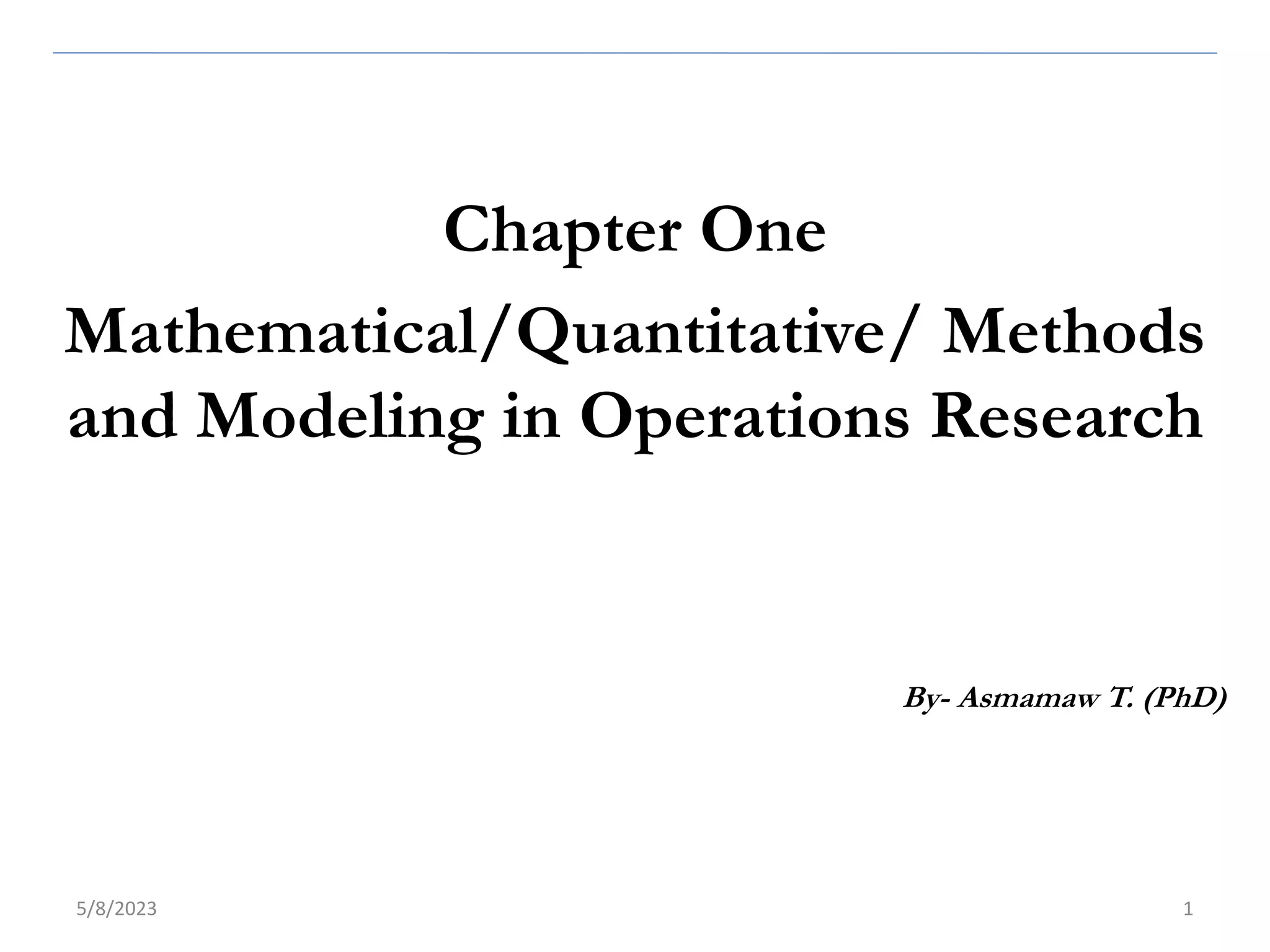 CHAPTER ONE -OR 2018.pptx