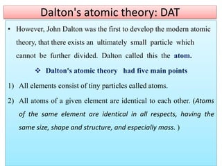 atomic theory | PPT