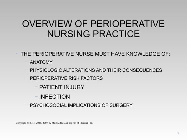 Chapter One Concepts Basic to perioperative nursing | PPT | Healthcare ...