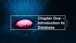 Introduction to database Chapter One DB1.pptx