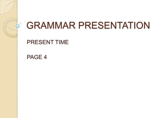 Chapter one grammar presentation | PPT