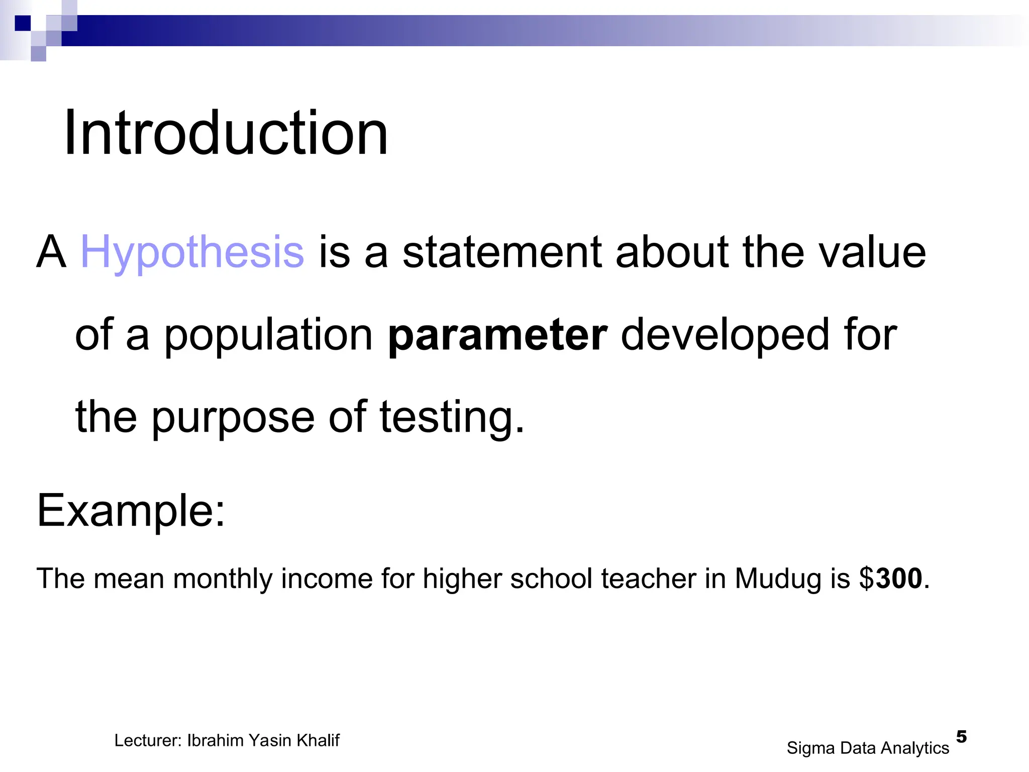 Chapter One Hypothesis SIGNIFICANCE Testing.ppt