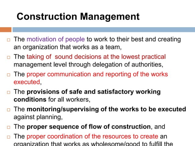 Chapter one Introduction advanced construction project management ppt ...
