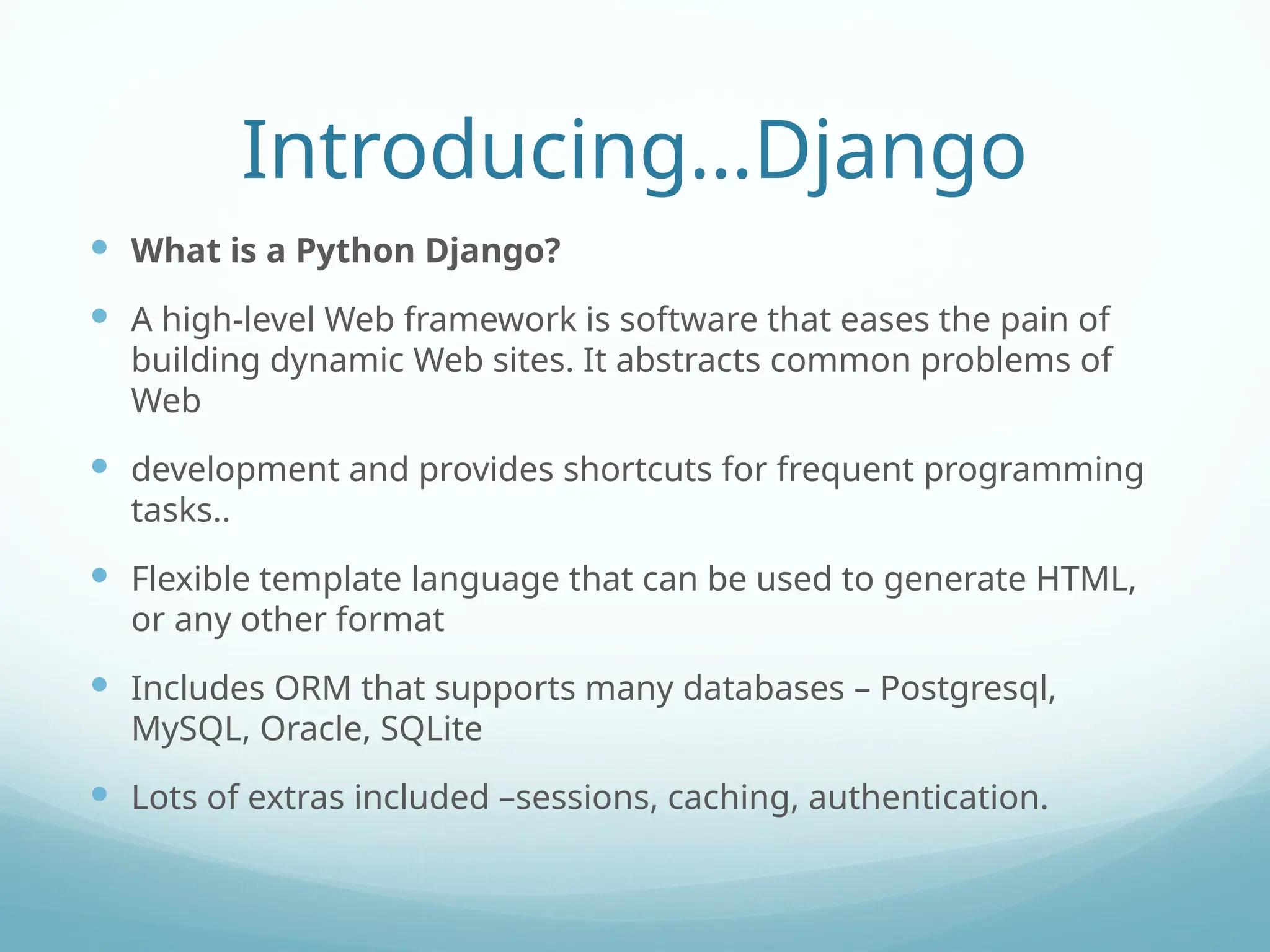 chapter One Introduction to python django.pptx