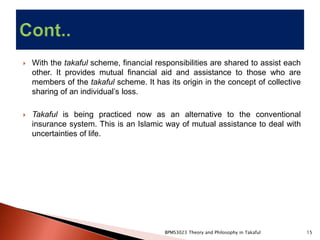 Chapter one: Introduction to Takaful | PPTX