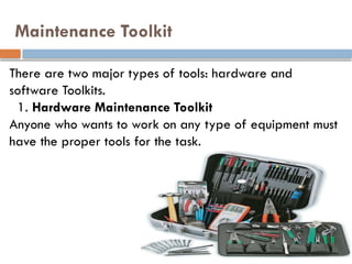 chapter one maintenance /chapter one maintenance | PPTX