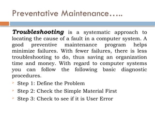 chapter one maintenance /chapter one maintenance | PPT