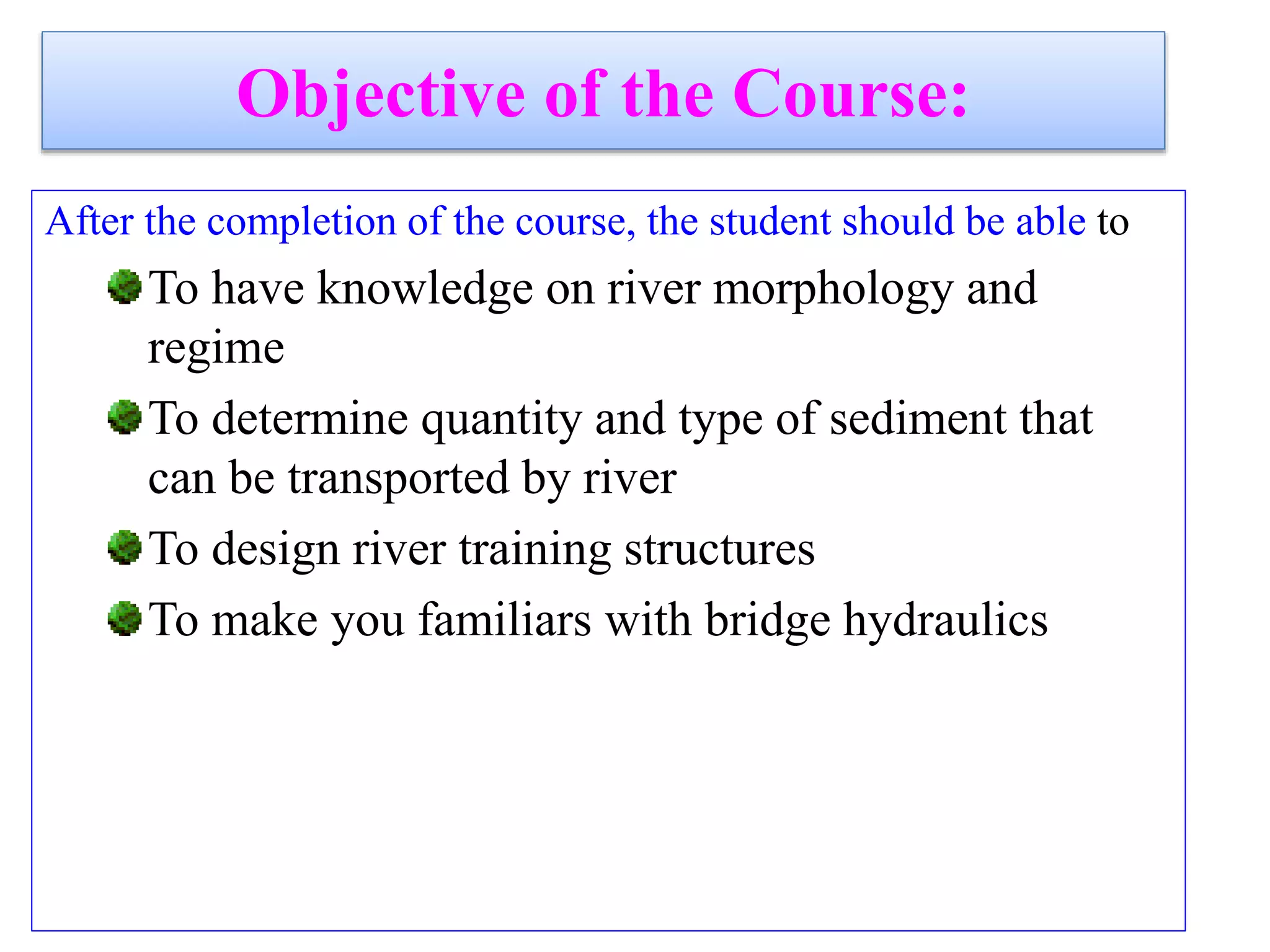 Introduction to River Engineering | PPTX