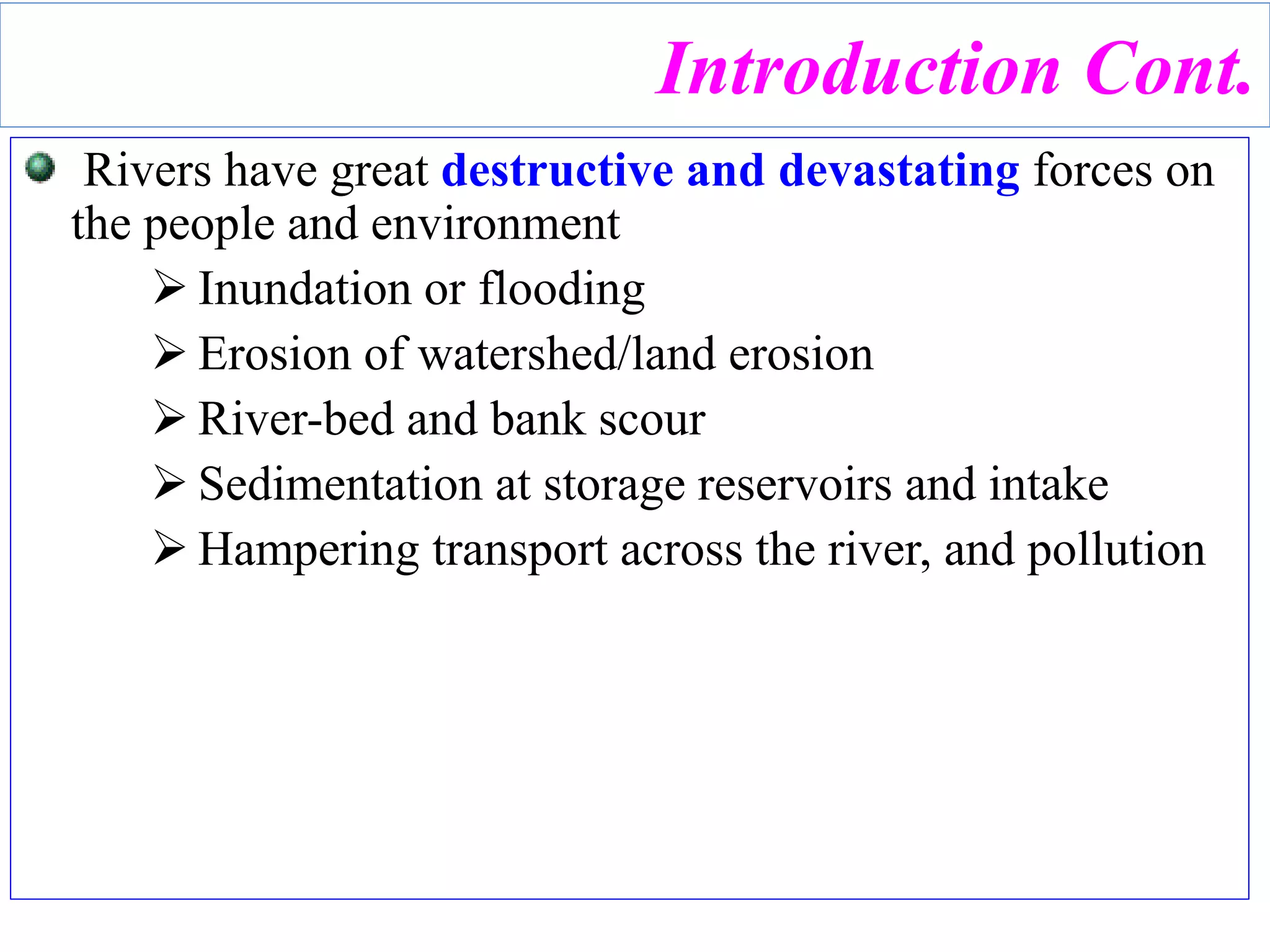 Introduction to River Engineering | PPTX
