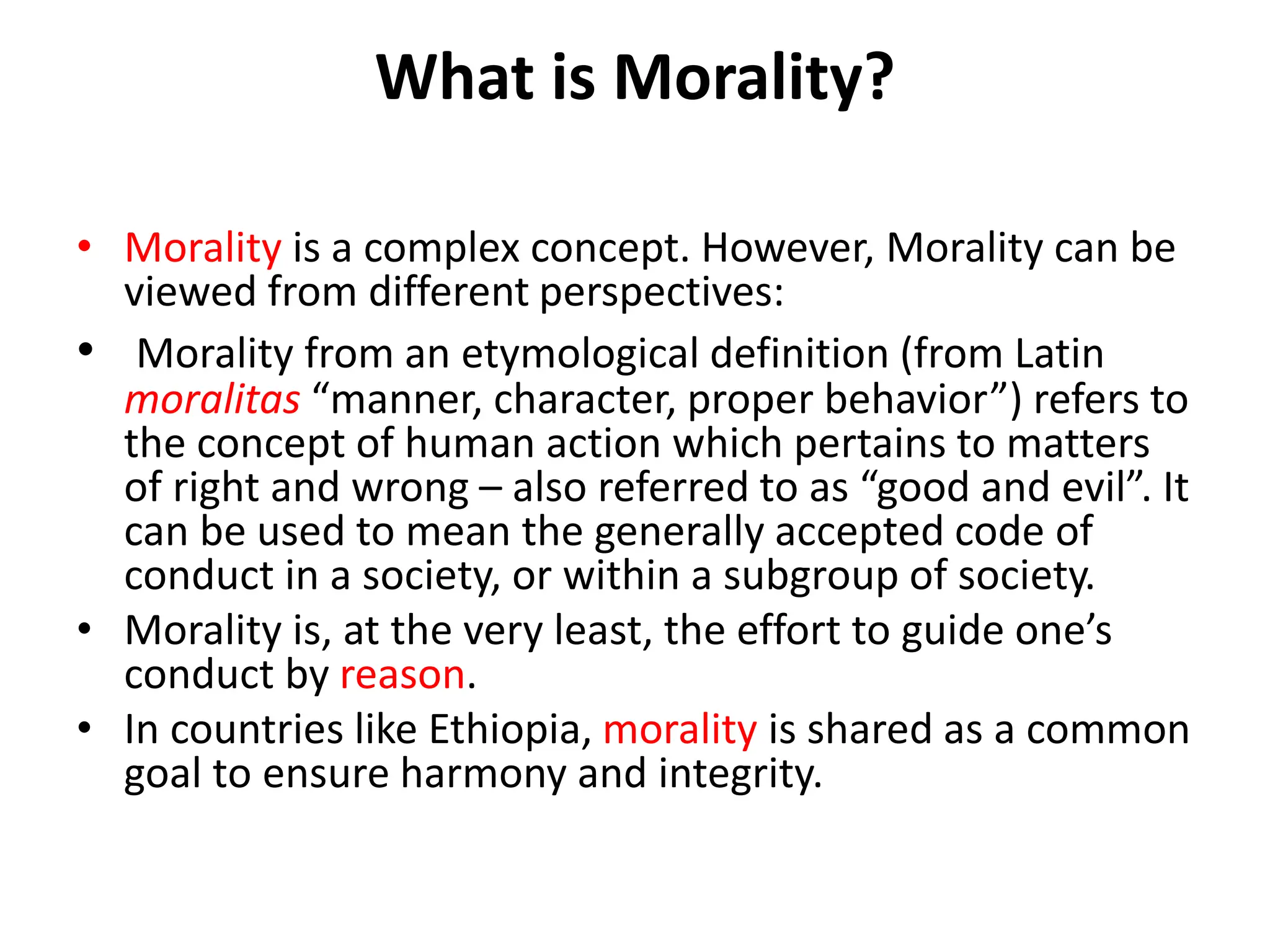 Moral education for freshman class .pptt
