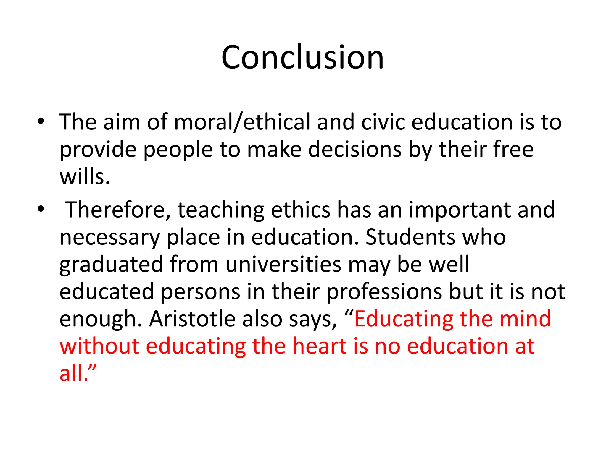 Moral education for freshman class .pptt