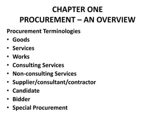 Chapter One Procrument An Overview.pdf