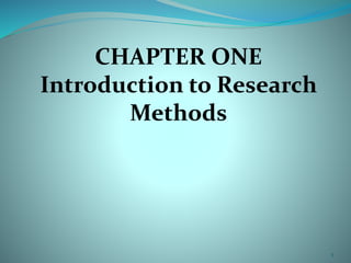 Chapter one resaerch | PPT