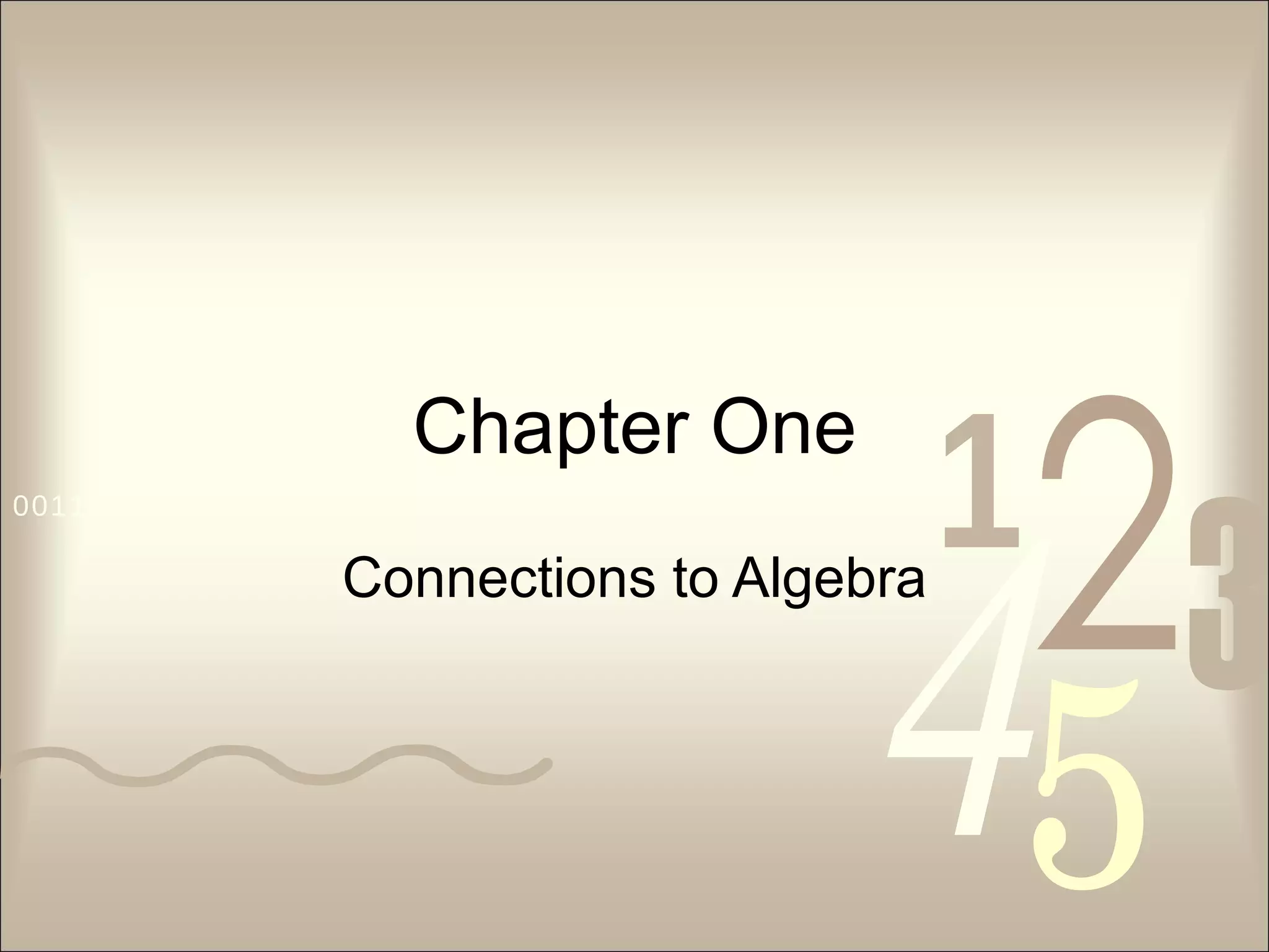 Chapteronesectionone | PPT