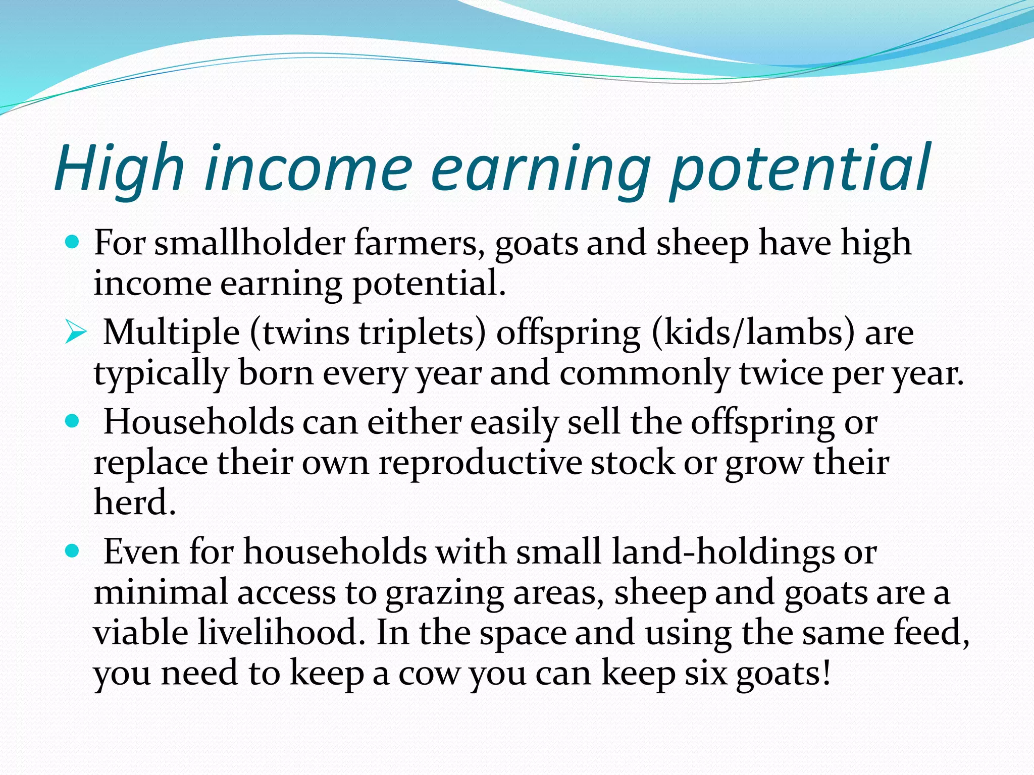 unit 1 : introduction of sheep and goat rearing | PPTX