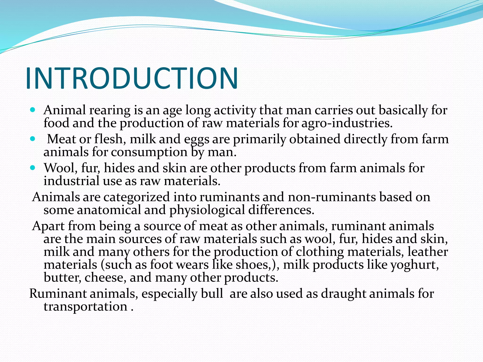 unit 1 : introduction of sheep and goat rearing | PPTX