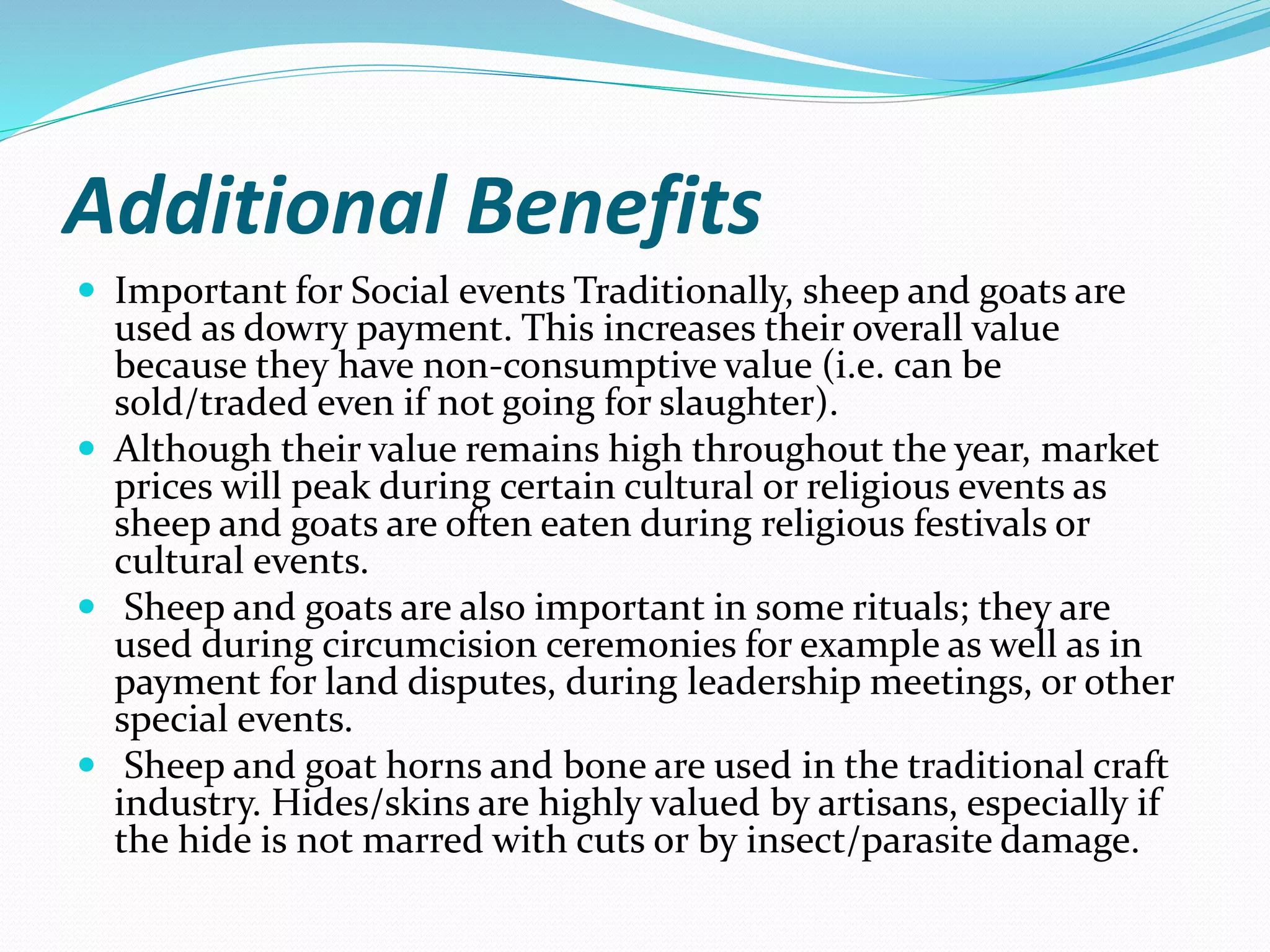 unit 1 : introduction of sheep and goat rearing | PPTX