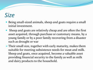 unit 1 : introduction of sheep and goat rearing | PPTX