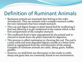 unit 1 : introduction of sheep and goat rearing | PPTX