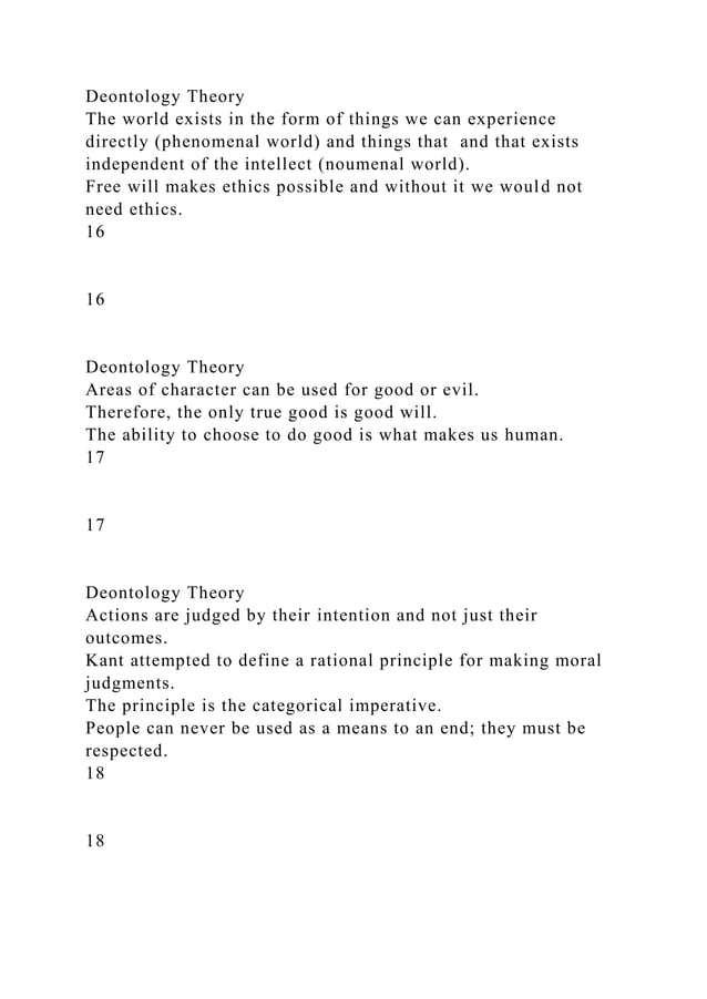 Chapter One Theory of Health Care Ethics 12.docx