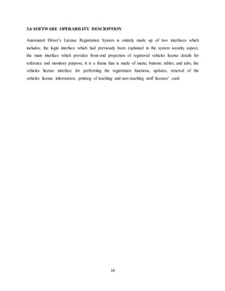 Vehicle license registration system | DOCX