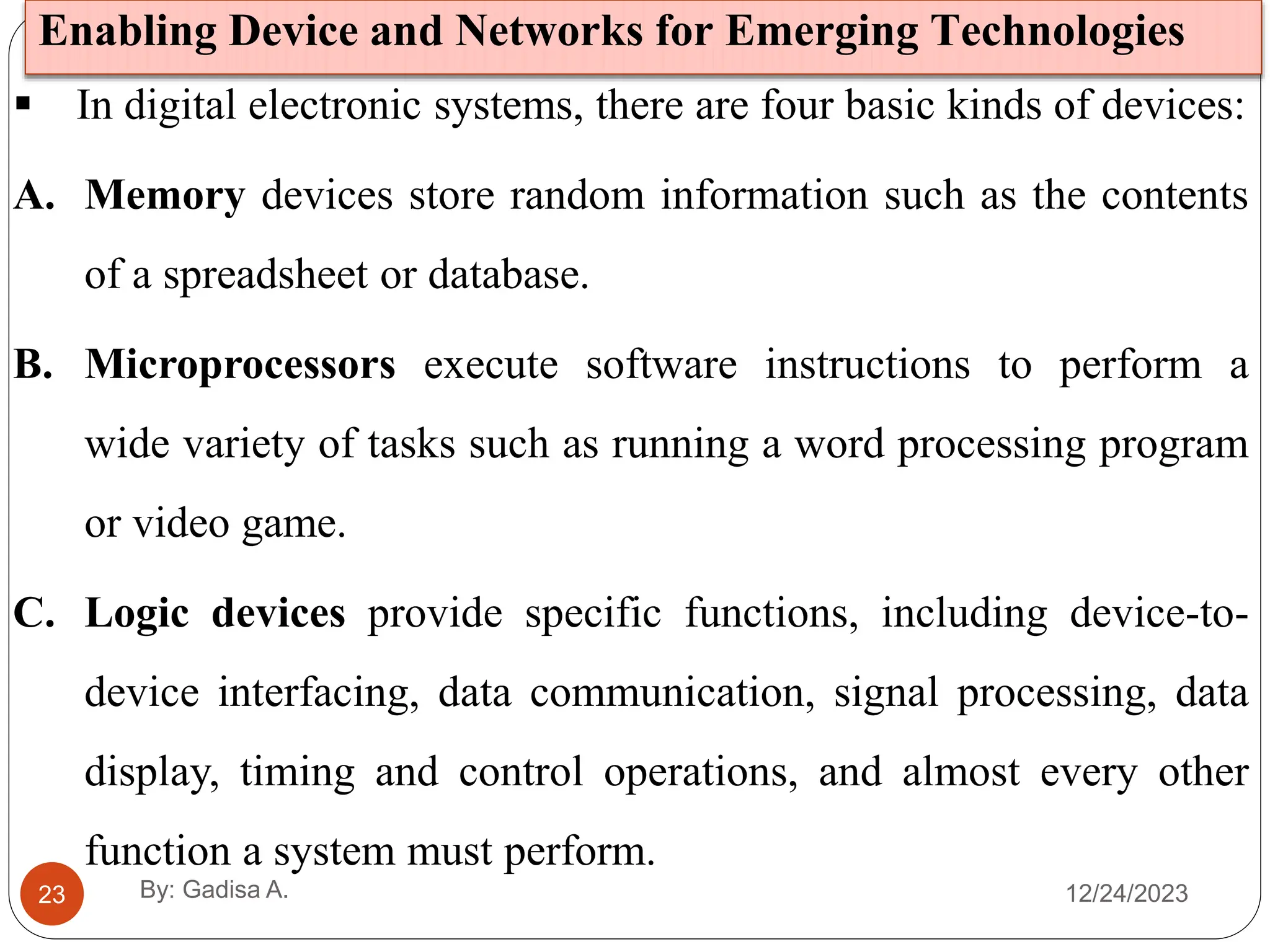 Chapter One & Two.pptx introduction to emerging Technology | PPTX