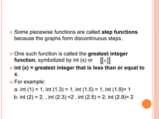Chapter on Functions and Graphs.ppt