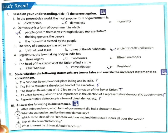 This is the best for class 7 3rd chapter number 2 PDF | PDF | Civic ...