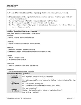 Chapter plan english__1 | PDF