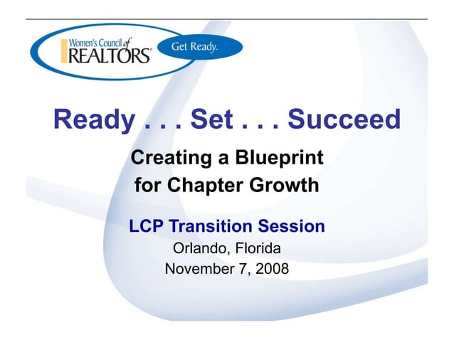 WCR Chapter Planning Presentation | PPT
