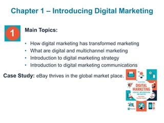 Chapter one powerpoint presentation Digital Marketing | PDF
