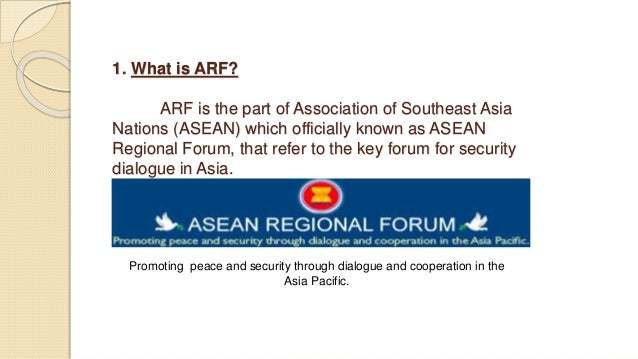 Chapter presentation: ASEAN Regional Forum (ARF)