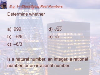 College algebra -REAL Numbers | PPT