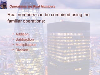 College algebra -REAL Numbers | PPT