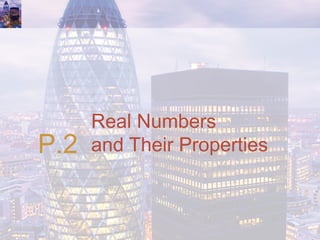 College algebra -REAL Numbers | PPT