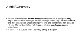 Review of 'Beyond Suburbia: Rise of the Technoburb' | PDF