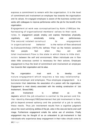Chapters(1)A STUDY ON EMPLOYEE ENGAGEMENT IN FCI OEN CONNECTORS ...