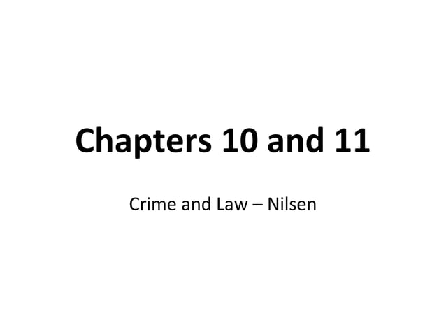 Chapters 10 and 11 | PPT