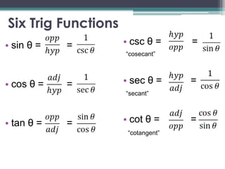 Chapters 13 – 14 trig | PPT