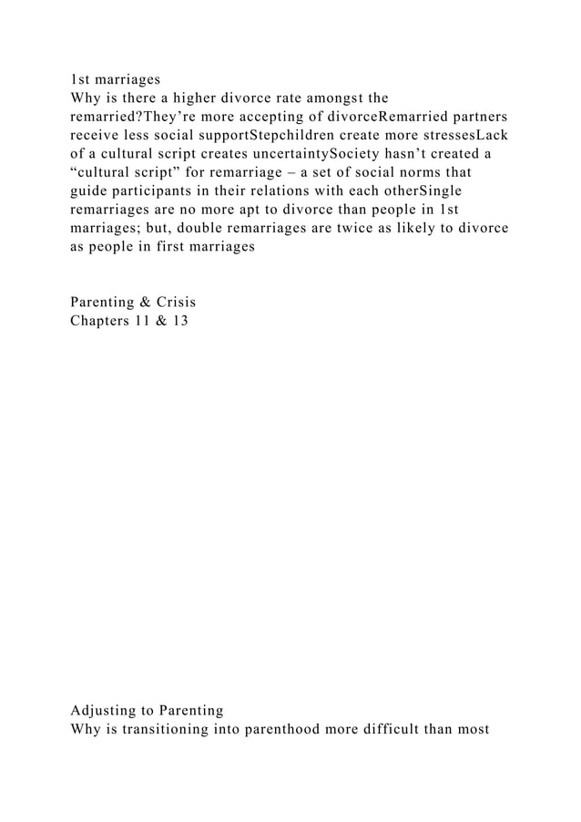 Chapters 14 & 15the ending of relationshipsUncou.docx | Dating | Family ...