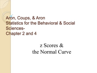 Z Scores & Normal Curve Explained | PPT