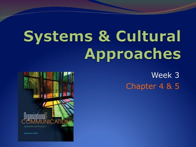 System and Cultural Approaches | PPT