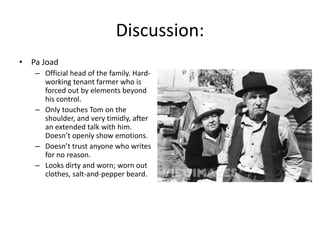 Grapes of Wrath up to ch.9 ppt | PPTX