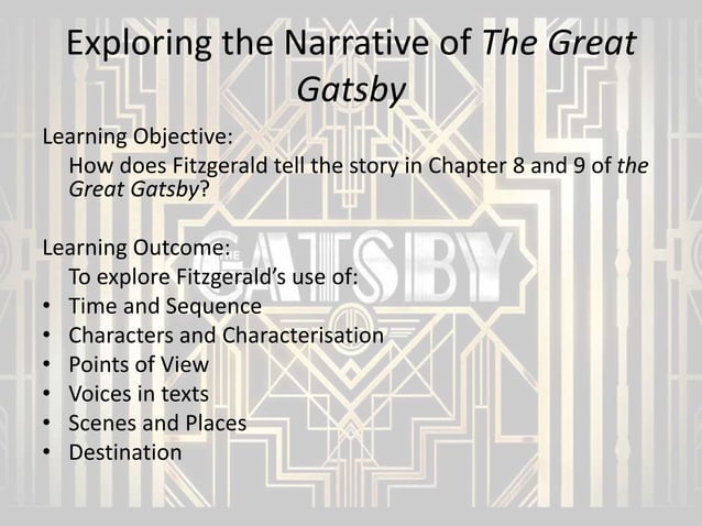 The Great Gatsby - Chapters 8 and 9 | PPTX