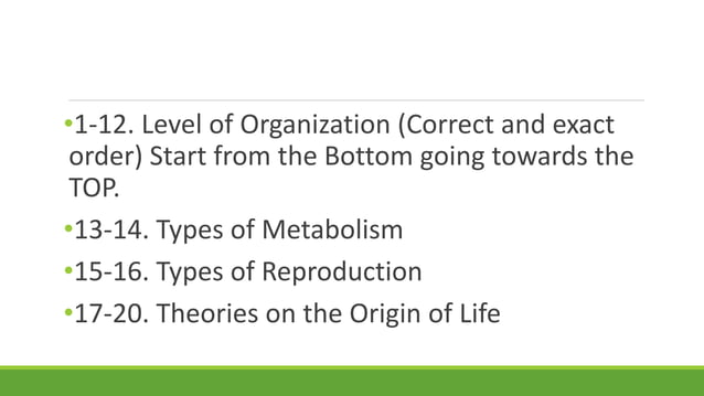 Chapters 9 Intro to Life Science.ppt. Life x | PPT