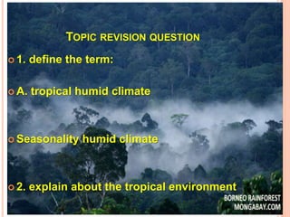 Tropical Climate | PPTX