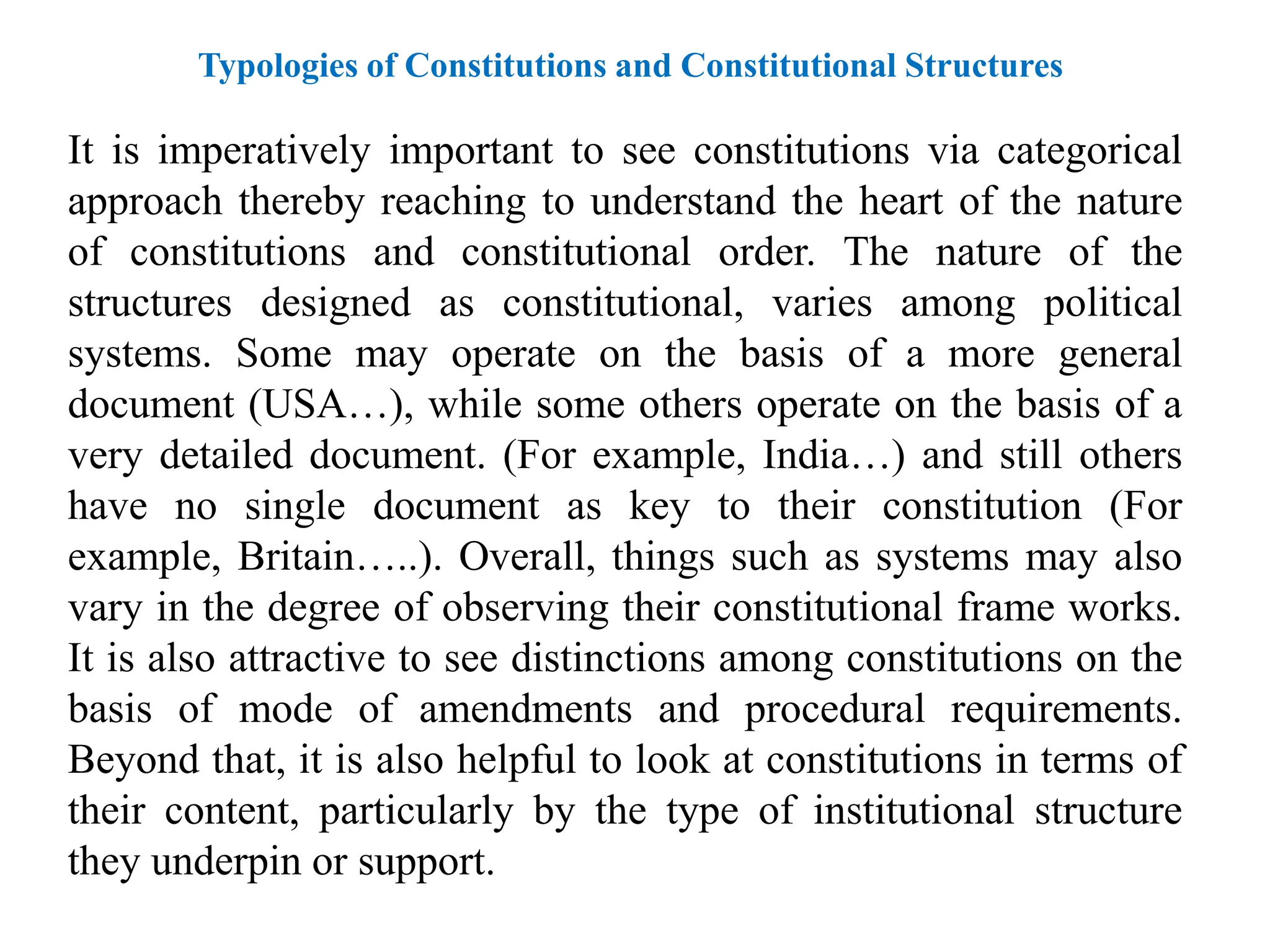 understanding Constitution and constitution and constitutionalism | PPTX