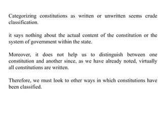 understanding Constitution and constitution and constitutionalism | PPTX